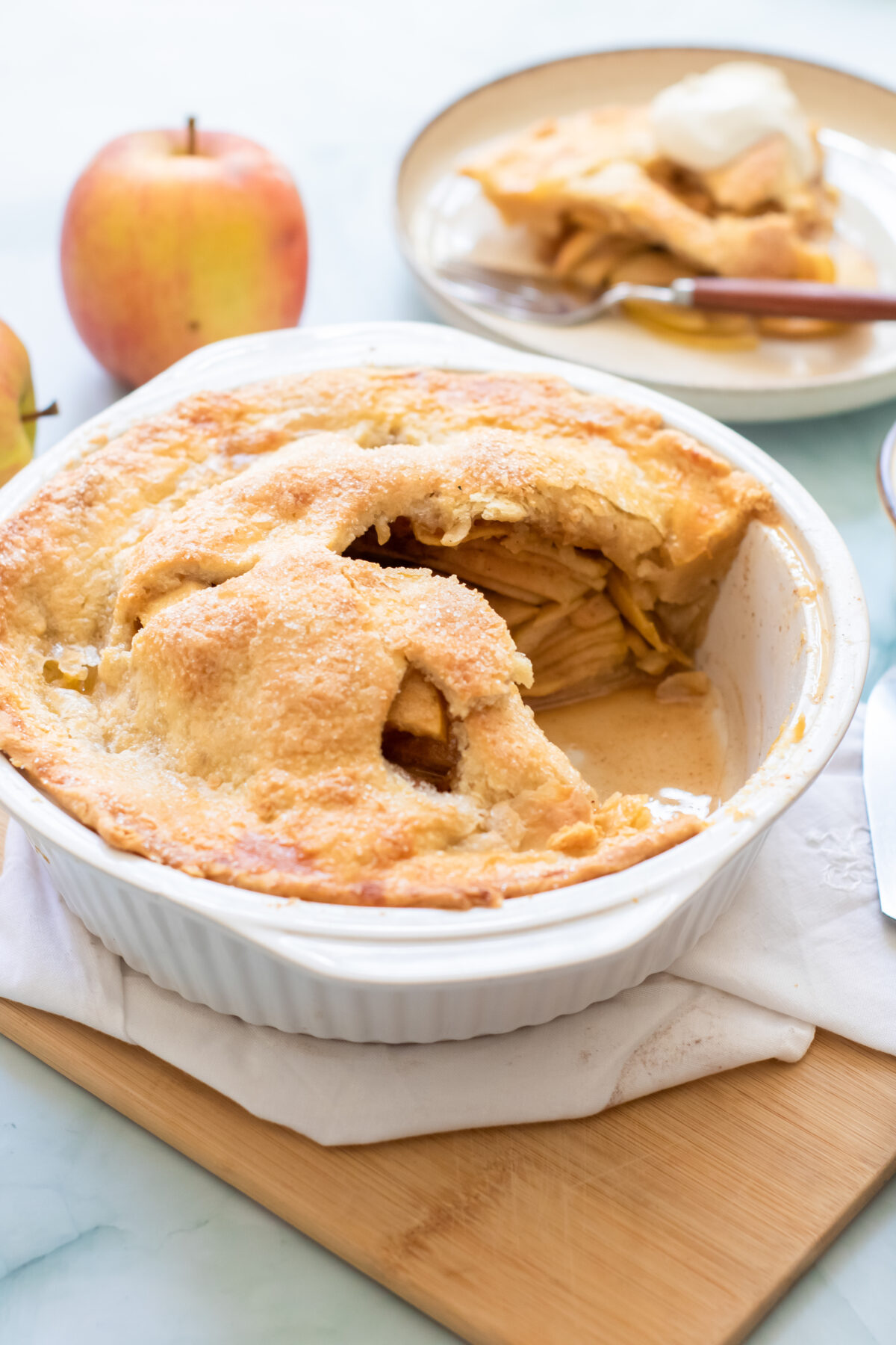 Double-Crust Honey Crisp Apple Pie - From Ice Cream to Steak